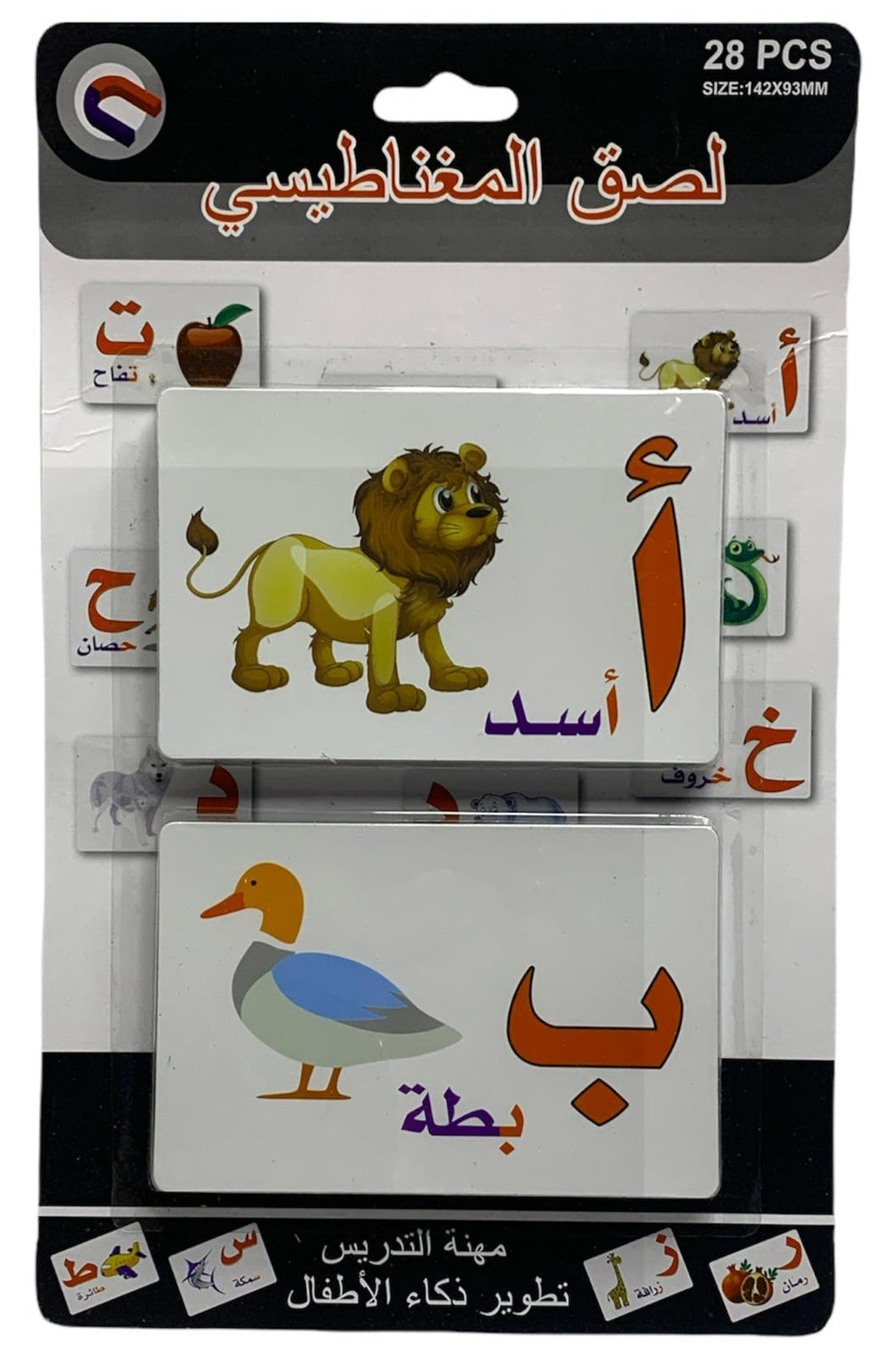 Arabic Alphabet Magnetic Cards – 28-Piece Learning Set[51103-21 ...