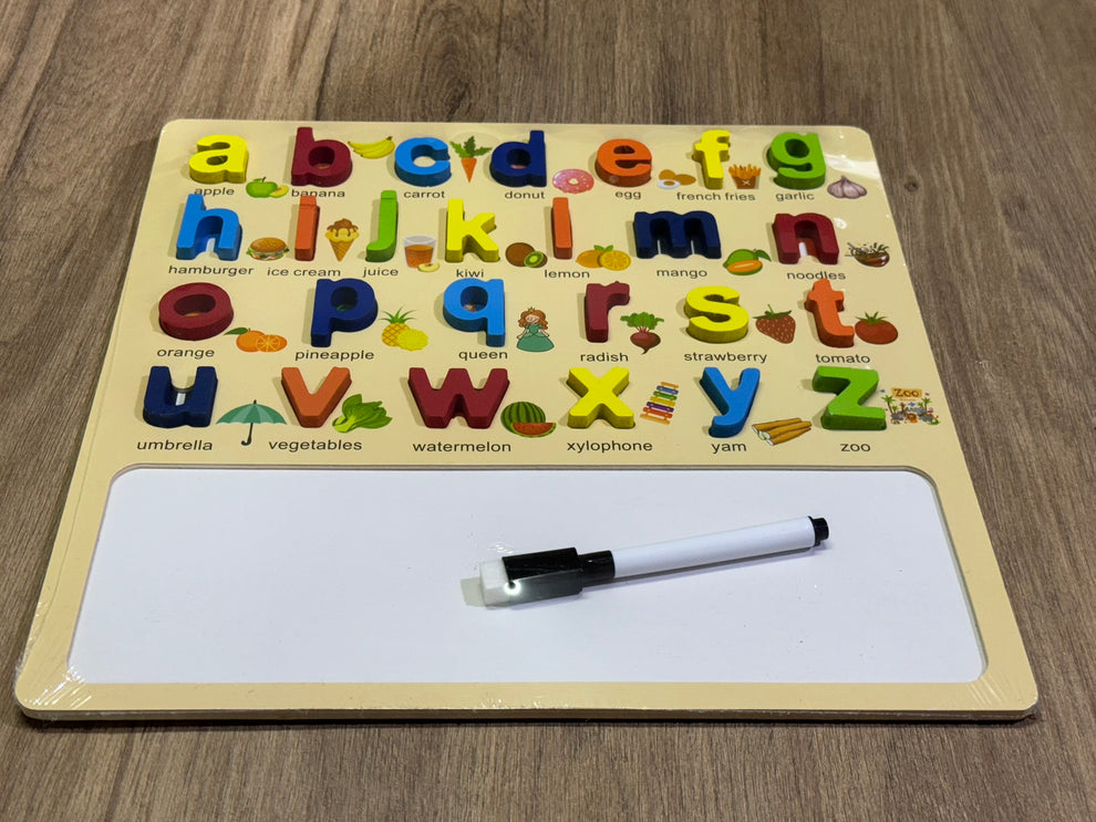 🧠 Alphabet (Small case) Learning Board with Whiteboard (3+) [51106-11 ...
